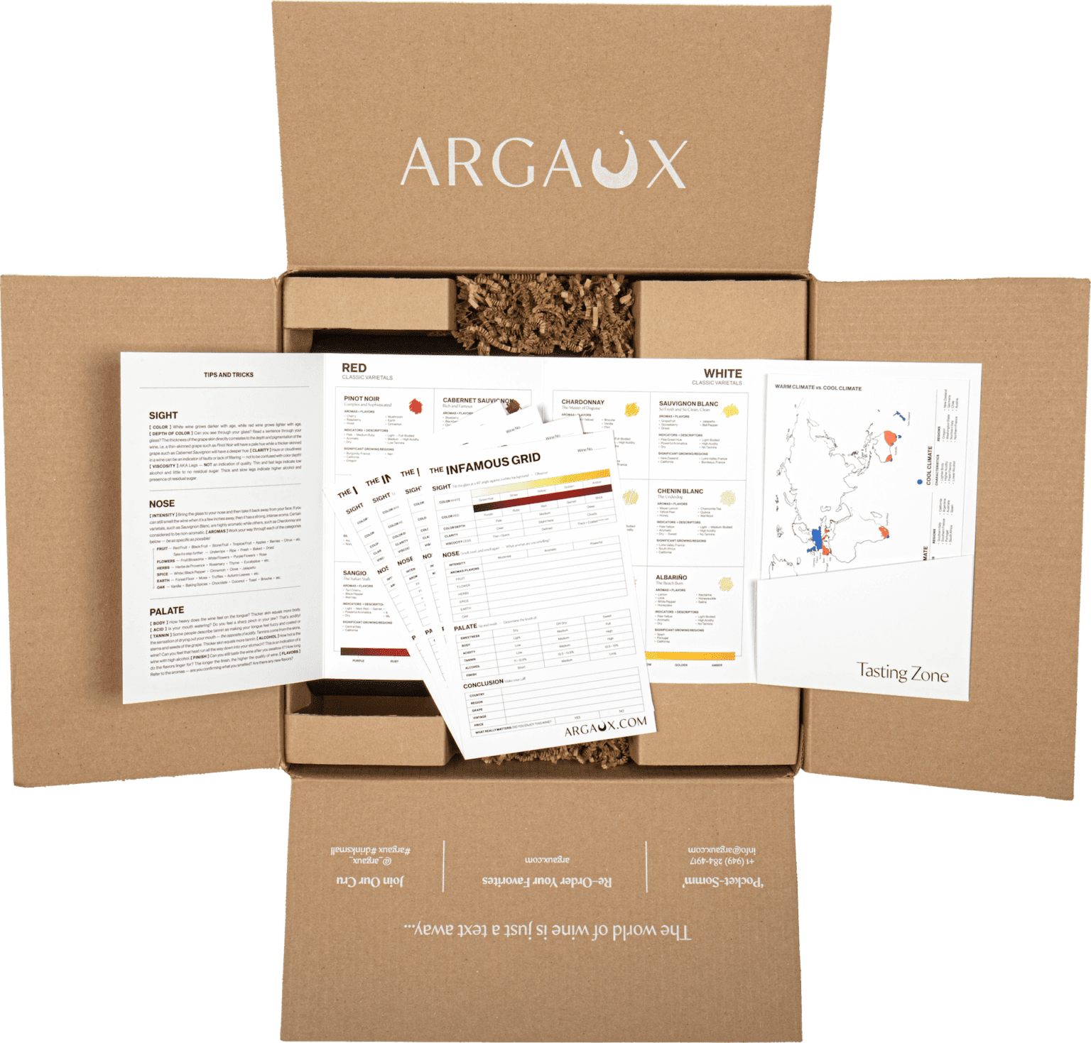 Argaux Blind Wine Tasting Kit - Test Your Wine Knowledge | Argaux