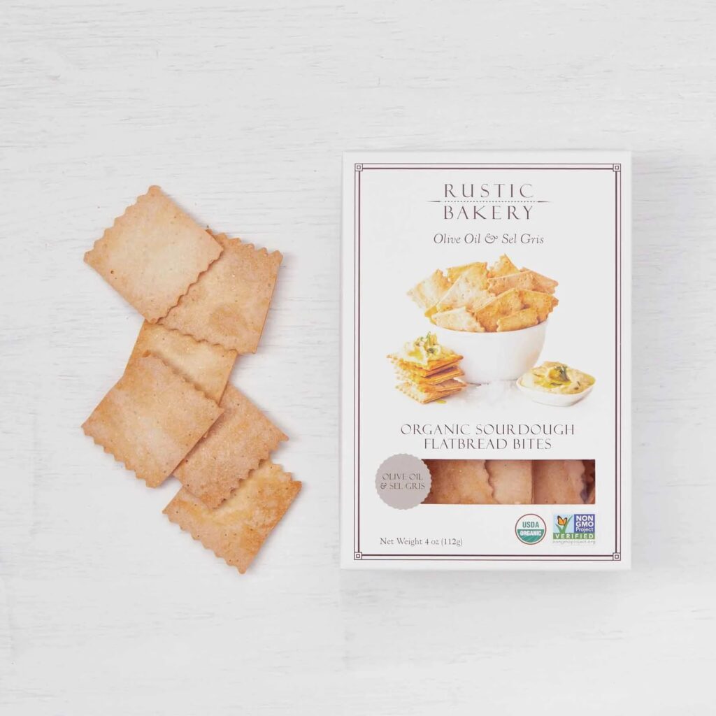 Rustic Bakery Organic Olive Oil & Sea Salt Flatbread Bites | Argaux
